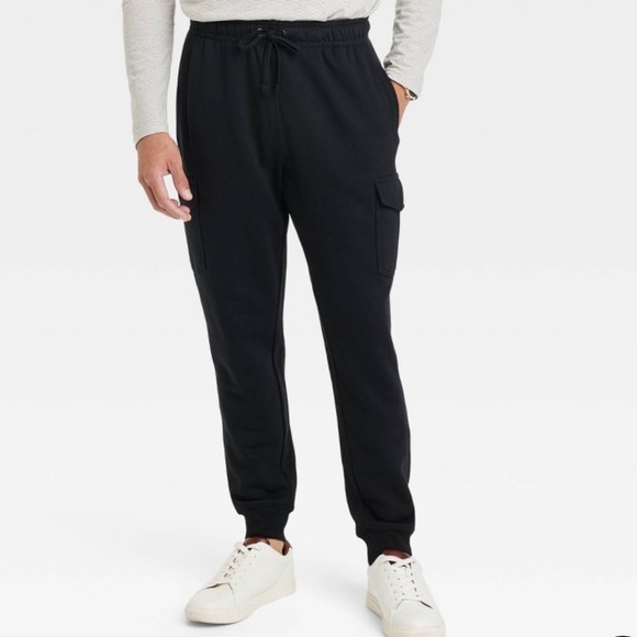 Goodfellow & Co | Pants | Mens Tapered Fleece Cargo Jogger Pants ...